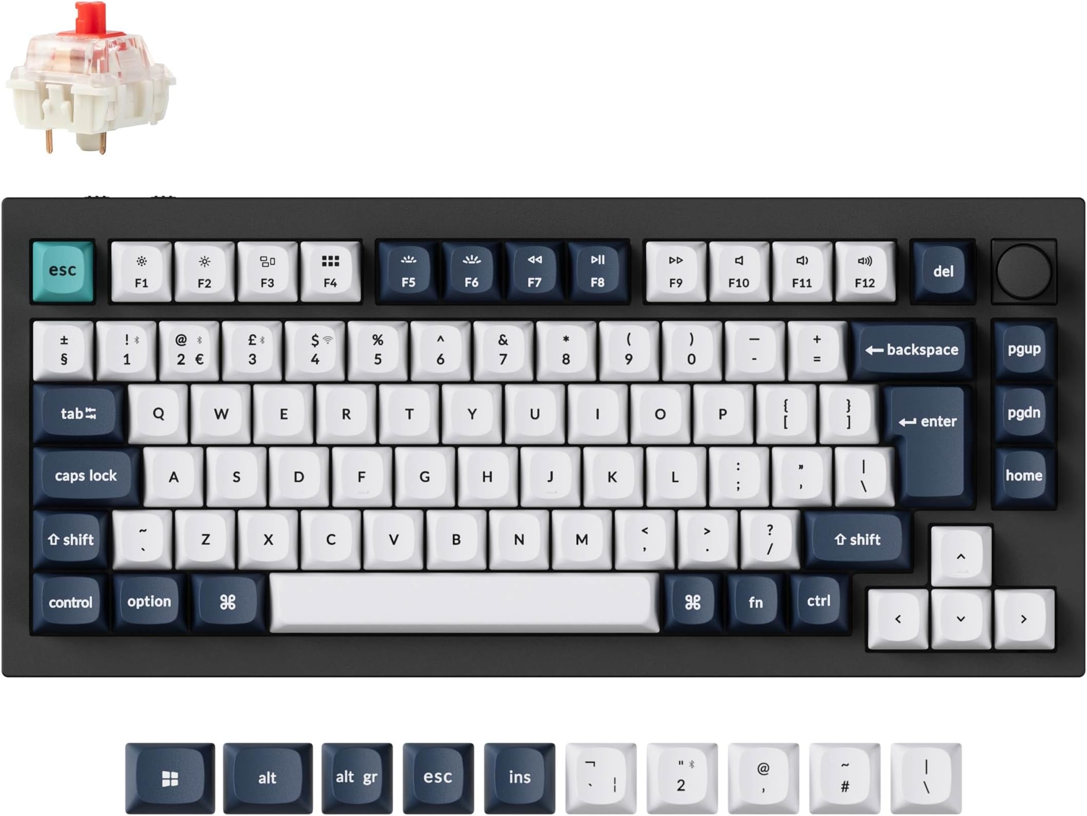 Keychron Q1 Max QMK/VIA Custom Mechanical Keyboard, Full Metal ...