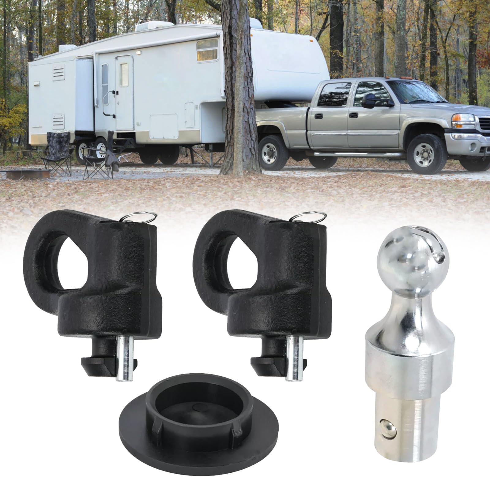 Amazon.com: 60692 Puck System Gooseneck Hitch Ball Kit, 2-5/16 Inch ...