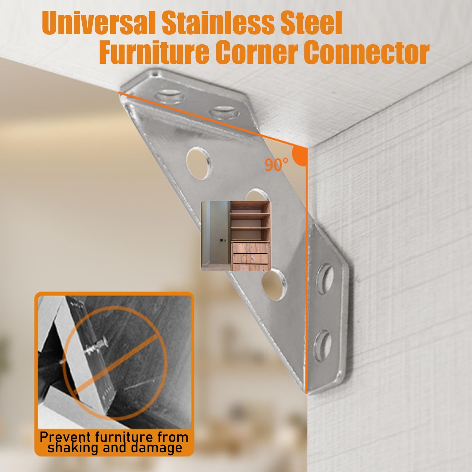 Universal Furniture Corner Connector, Universal Stainless Steel ...
