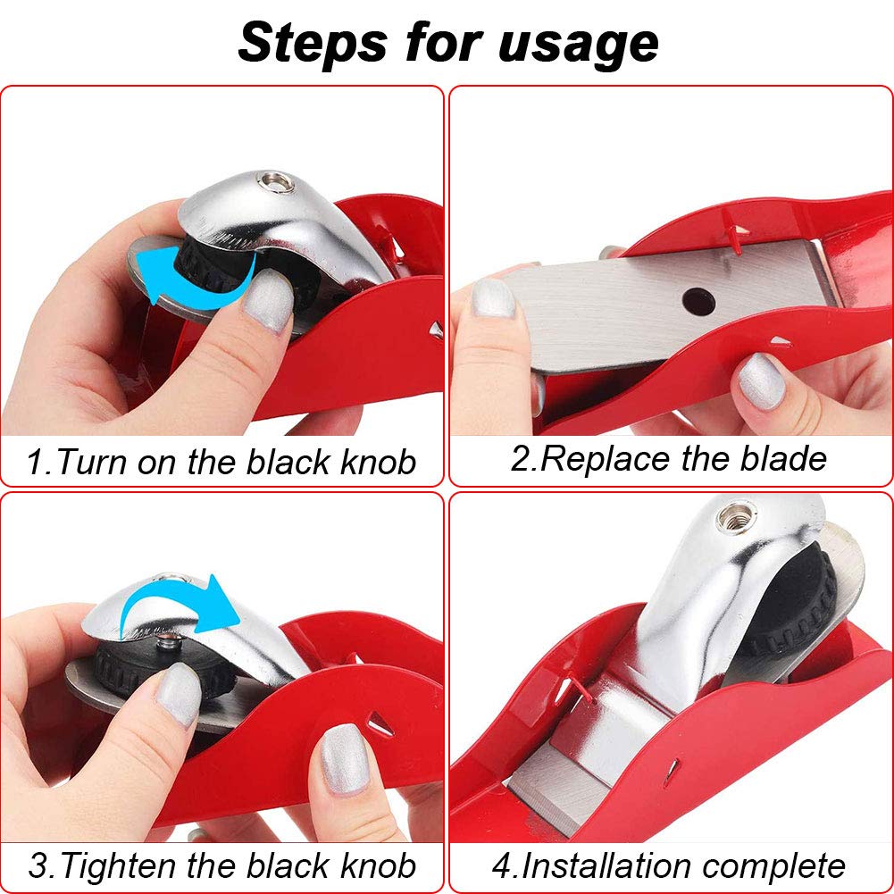 Snapklik.com : Mini Hand Planer 3-1/2 Inch Red Adjustable, Used For ...