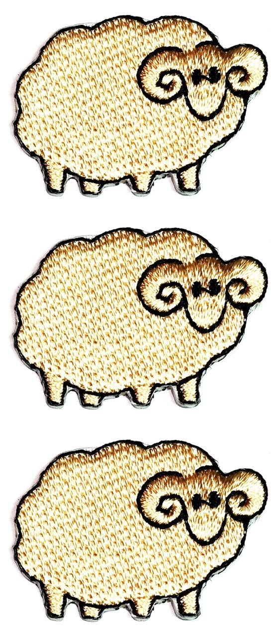 Amazon.com: Set 3 Pcs Mini Small Little Sheep Lamb Farm Animal Cartoon ...