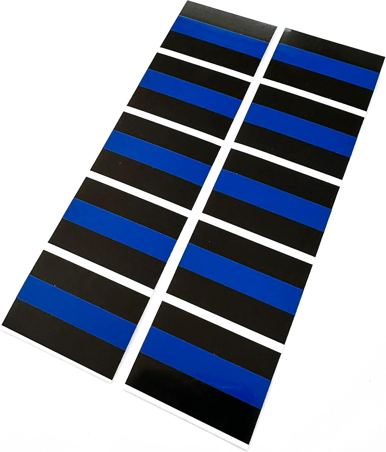Amazon.com: 10 Pack Thin Blue LINE Small License Plate Decals Stickers ...
