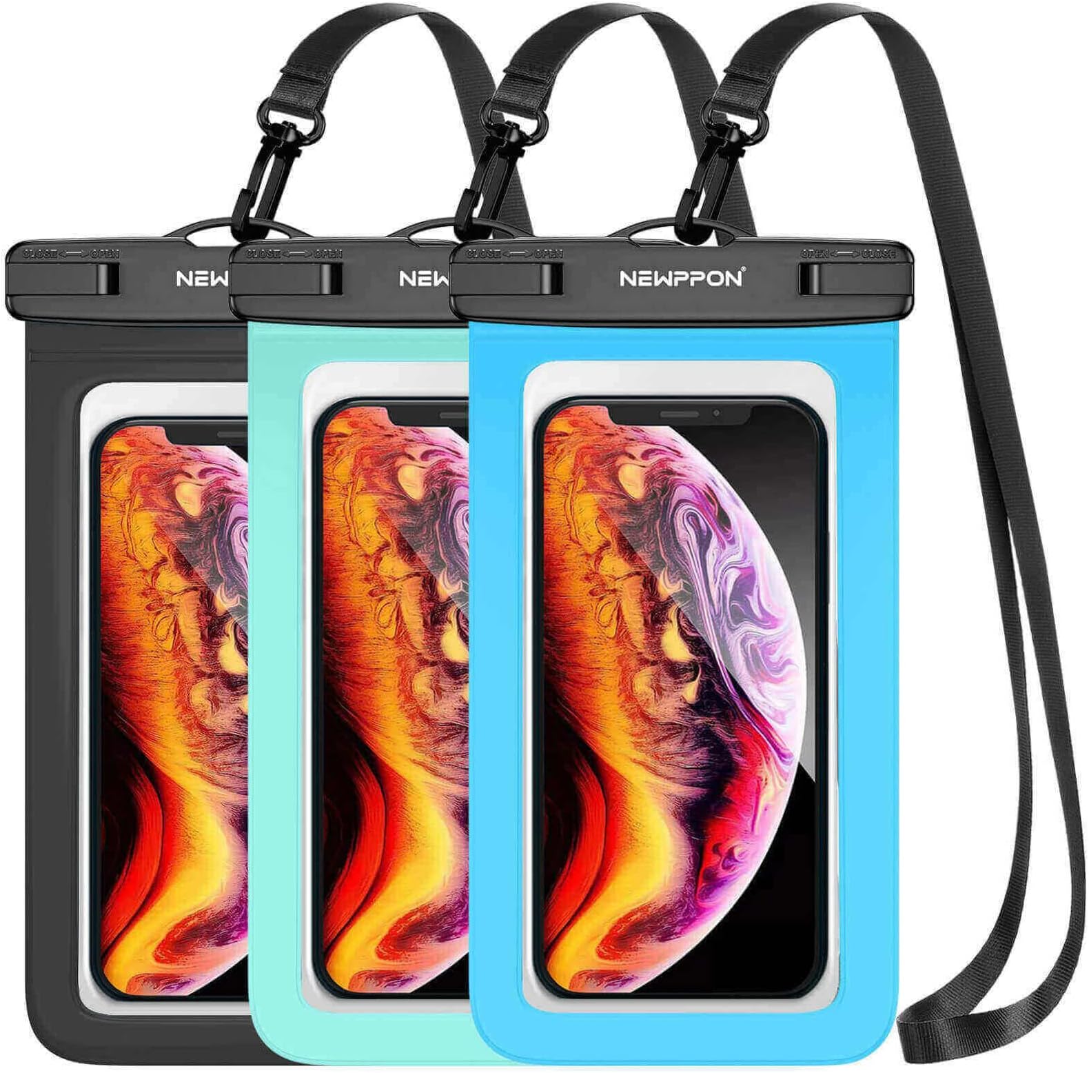 Amazon.com: JOTO Universal Waterproof Pouch Case for iPhone 16 15 14 13 ...