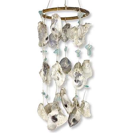 Amazon.com : THE JOY TREE Sea Glass Shell Wind Chime Mobile Outdoor ...