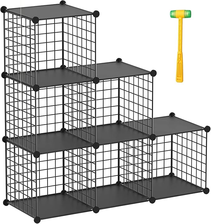Amazon.com: TUMUCUTE Wire Cube Storage Organizer, Metal Storage Shelves ...
