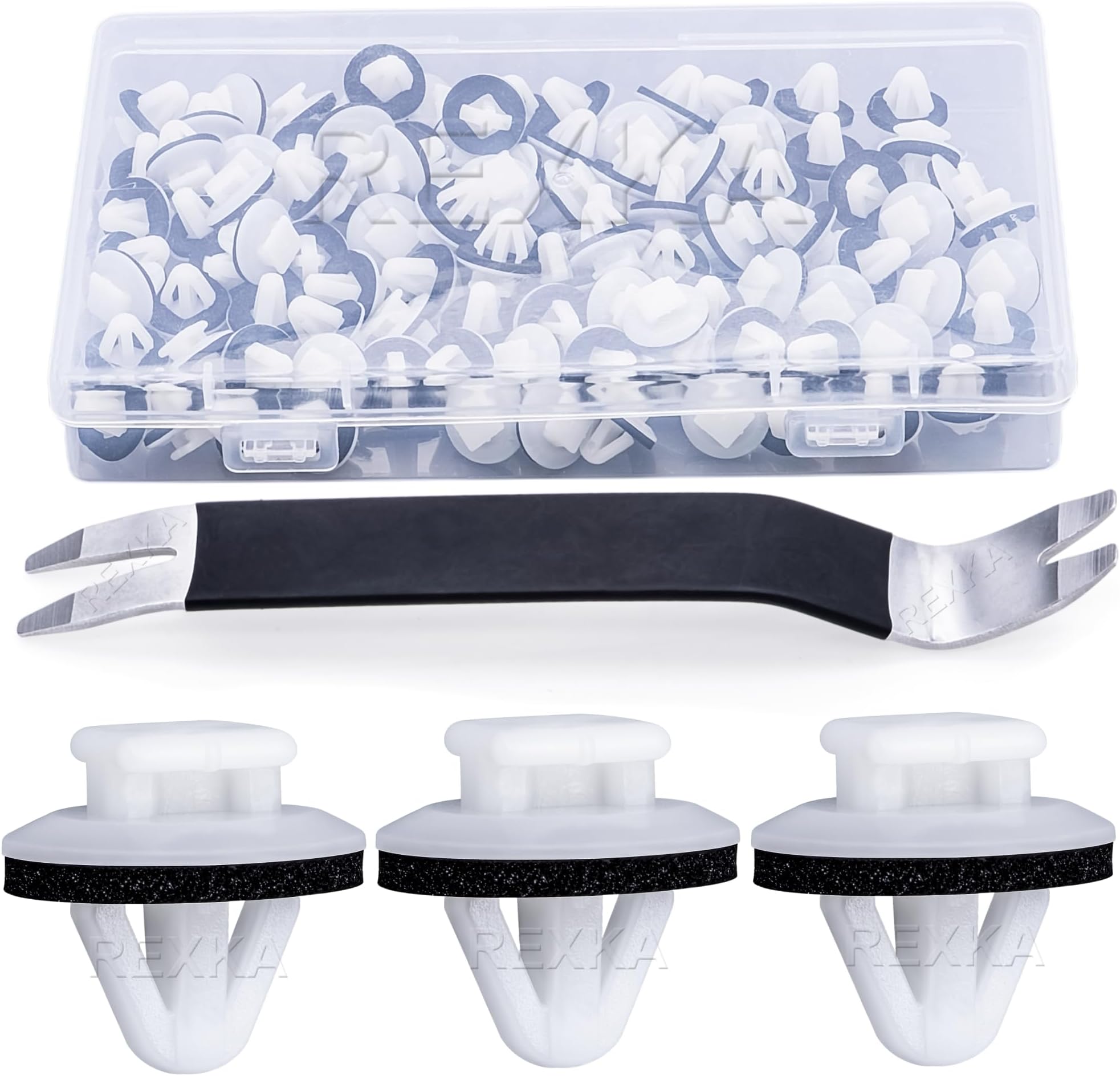 Amazon.com: Rexka 30 pcs Moulding Clips with Sealer for Toyota 75395 ...