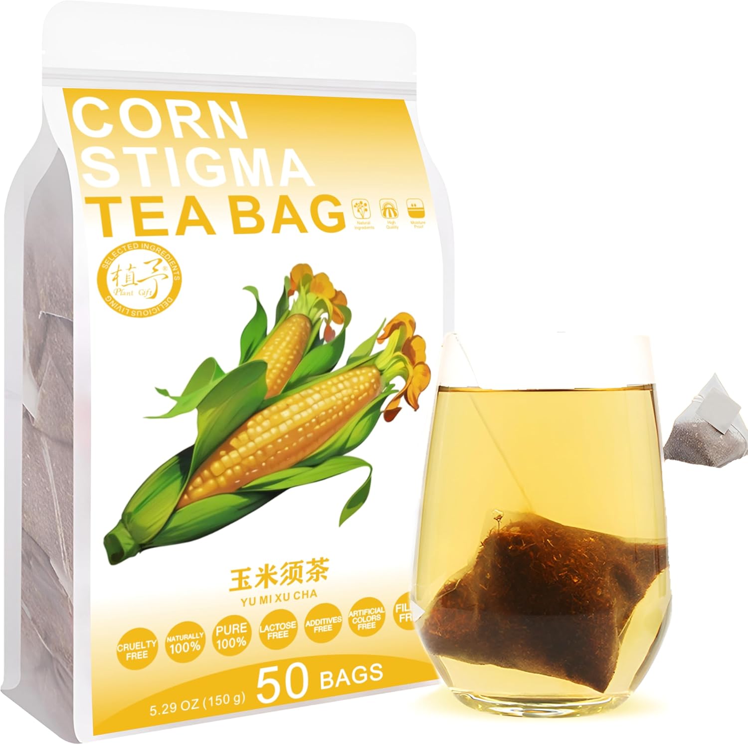 Plant Gift Corn Stigma Tea Bags 5.29oz (3g*50bags), Chinese Pure Nature ...