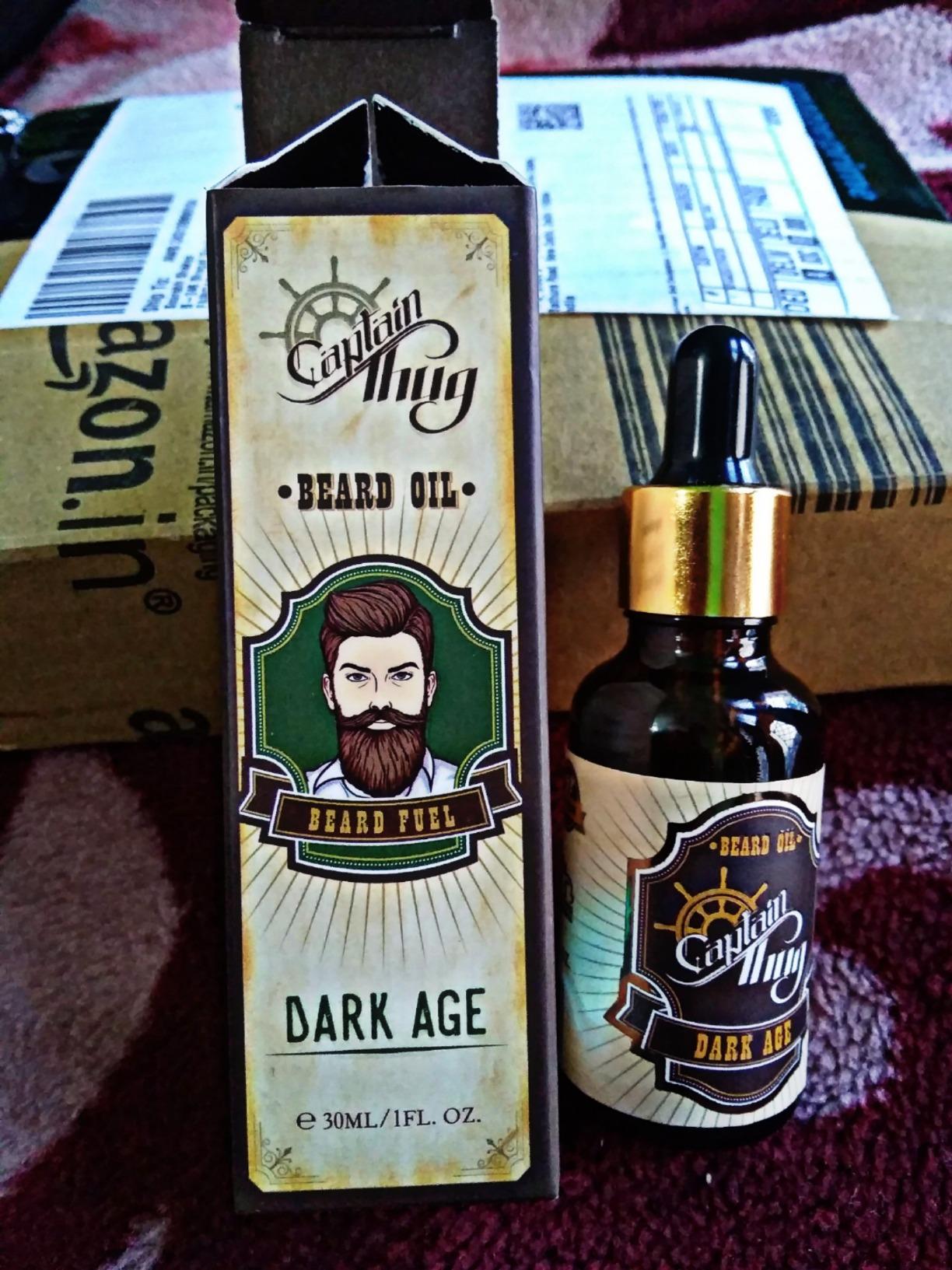 Captain Thug Dark Age Beard Growth Oil - Ultra Premium - 8 Essential ...