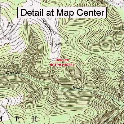 Amazon.com : USGS Topographic Quadrangle Map - Tidioute, Pennsylvania ...