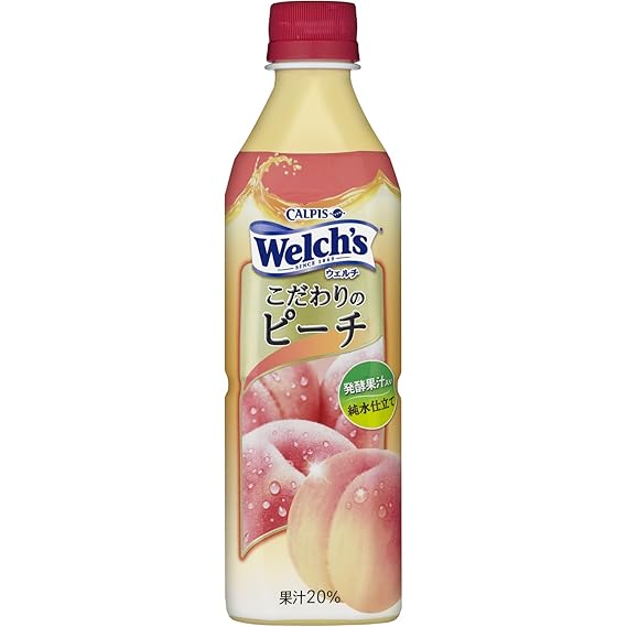 Amazon.com: 500mlX24 this Peach of Calpis Welch's Good : Grocery ...