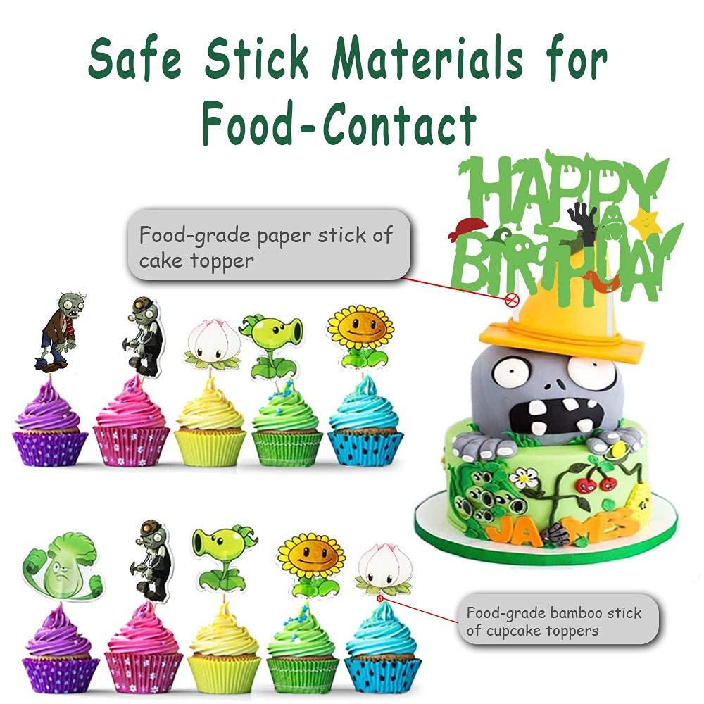 Buy PVZ Game Theme Plant Party Supplies Decor - Pre-assembly Zombies ...