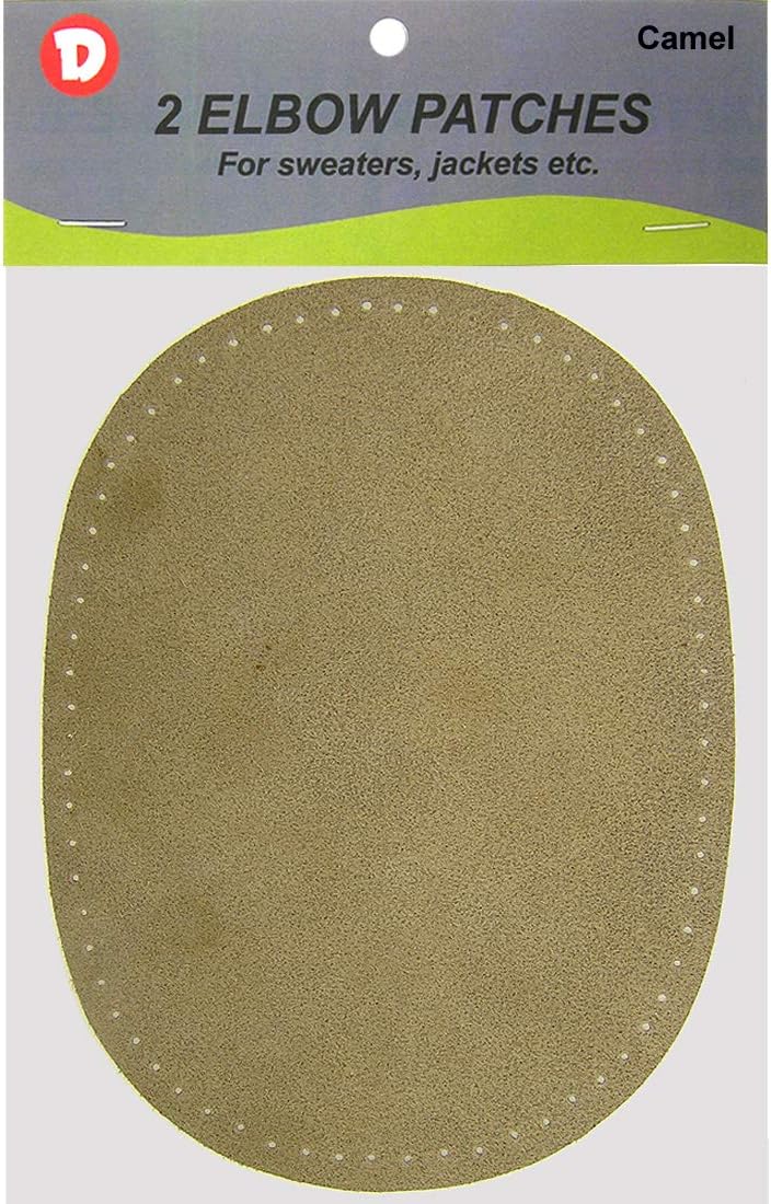 Amazon.com: 2 Fine Sew-On Natural Suede Elbow Patches 4.25 x 5.75 in ...