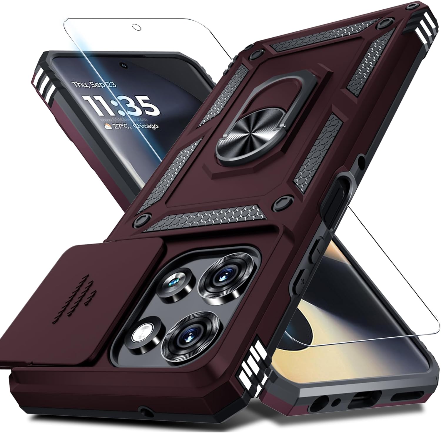 Amazon.com: Janmitta Compatible with Moto G Power 5G 2025 Case Built in Slide Camera Lens Cover ...