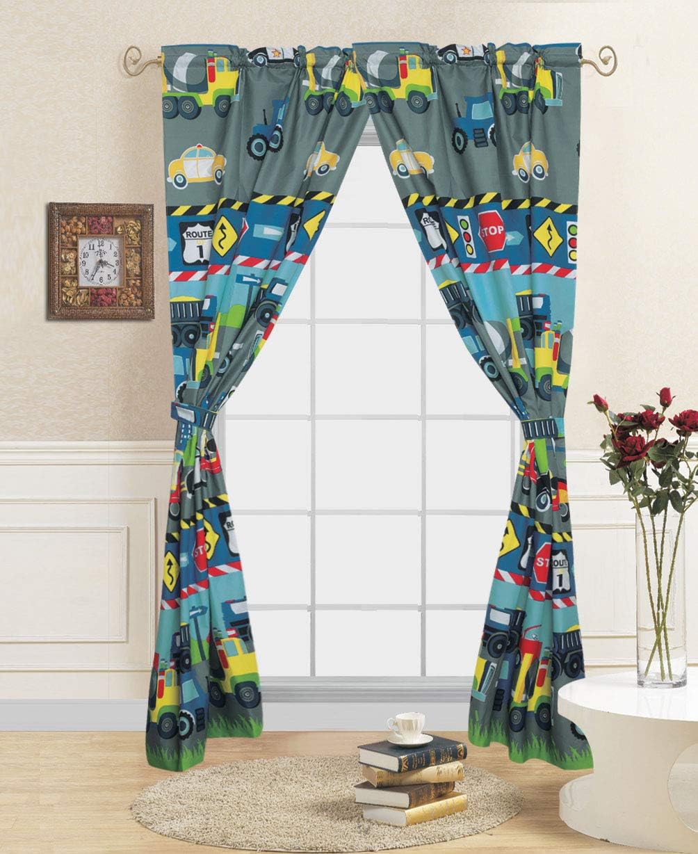 Amazon.com: Golden Linens 4 Pcs Window Curtains Panels (2 Panels 38" X ...