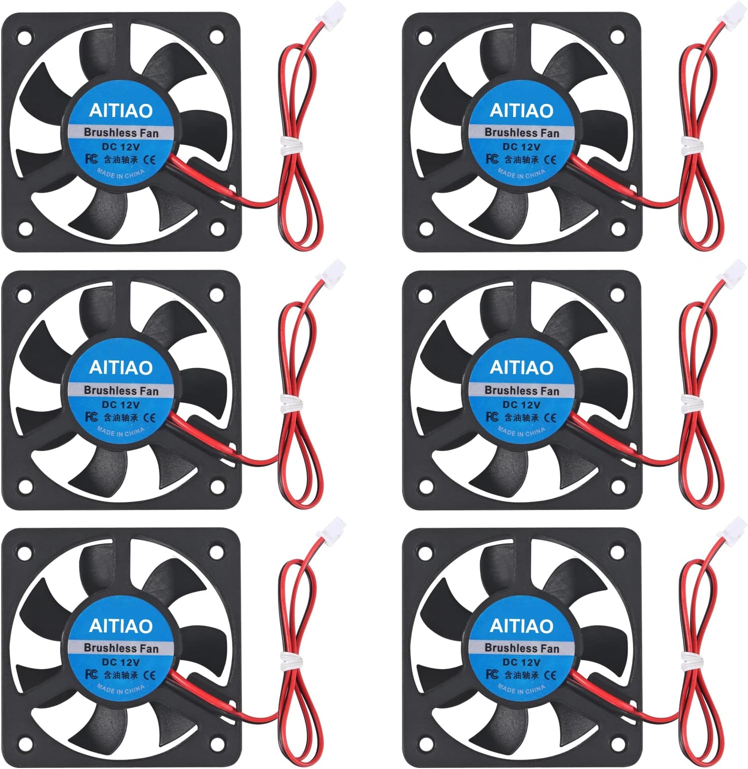 Amazon.com: SUNON 50 x 50 x 10mm Cooling Fan with 2 pin Connector ...