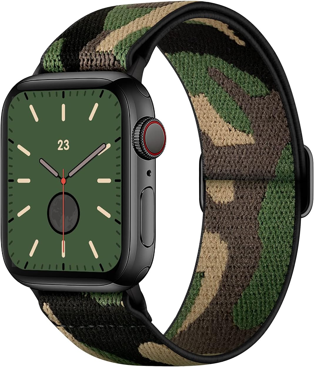 Amazon.com: AMANECER Stretchy Nylon knit Bands Compatible with Apple ...