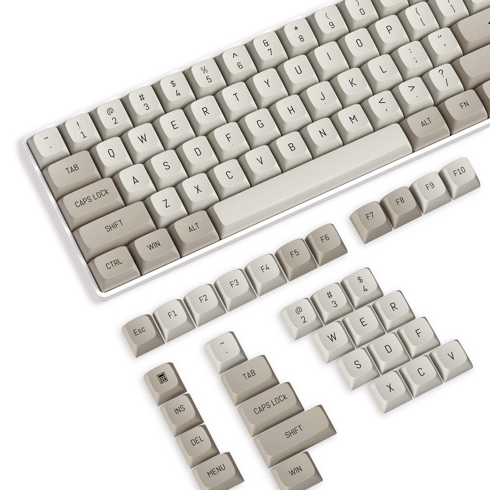 Buy PBT Keycaps 104 Keys OEM Profile PBT Double Keycap Set,ANSI US ...