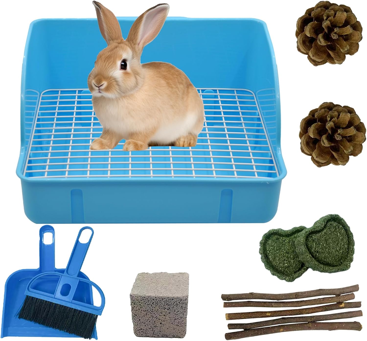 Amazon.com : MUYG 12Pcs Rabbit Litter Box for Cage, Bunny Potty Trainer ...
