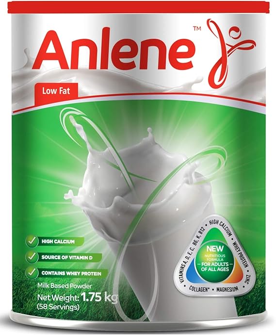 Anlene Milk Powder, Low Fat, Nutritious Dairy Formula, Rich in Vitamins ...