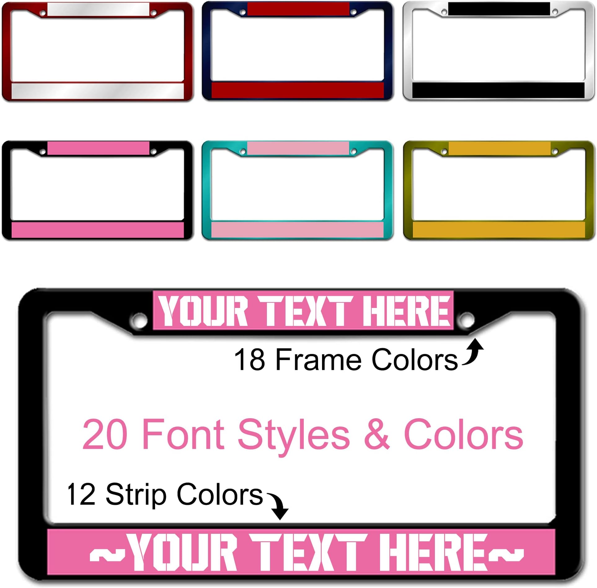 Amazon.com: Speedy Pros Funny License Plate Frame Custom Personalized ...