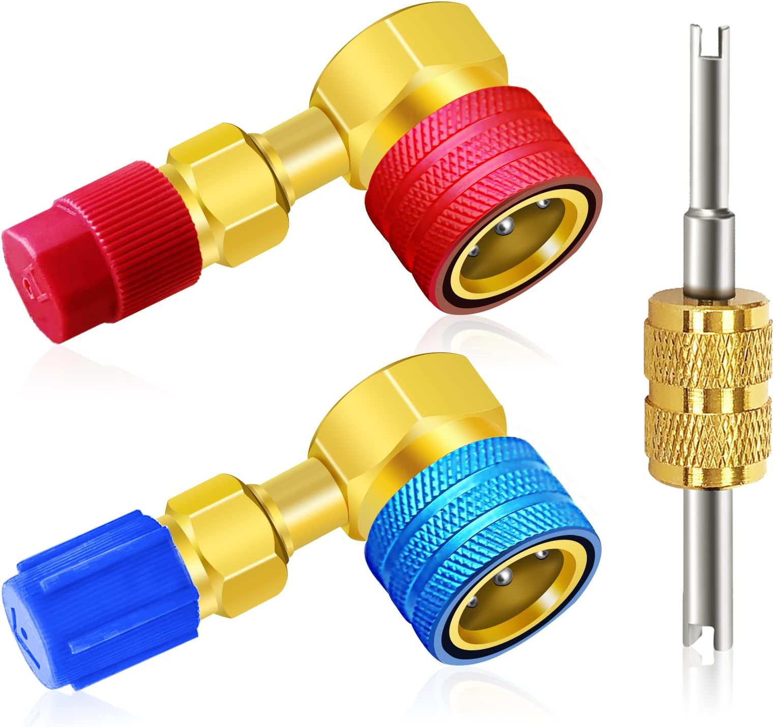 Amazon.com: SURIEEN R1234YF to R134A Adapter, 90 Degree R1234YF to ...