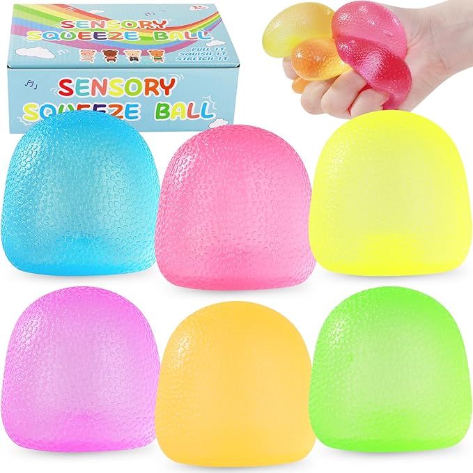 Amazon.com: Fidget Toys Squishy 6Pack, Stress Cube Squishies Anxiety ...