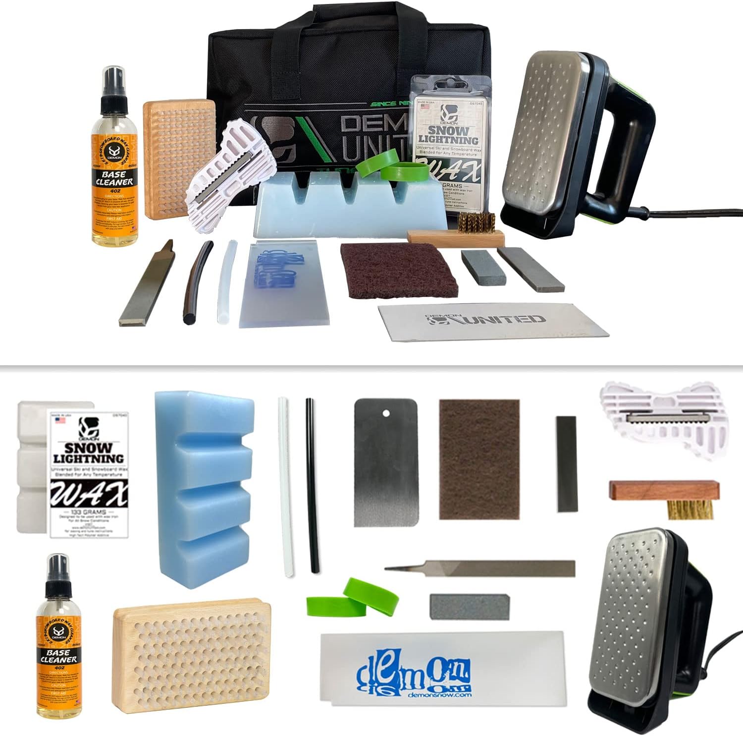 Amazon.com: DEMON UNITED USA ICE XL Edition Ski & Snowboard Tuning Kit ...