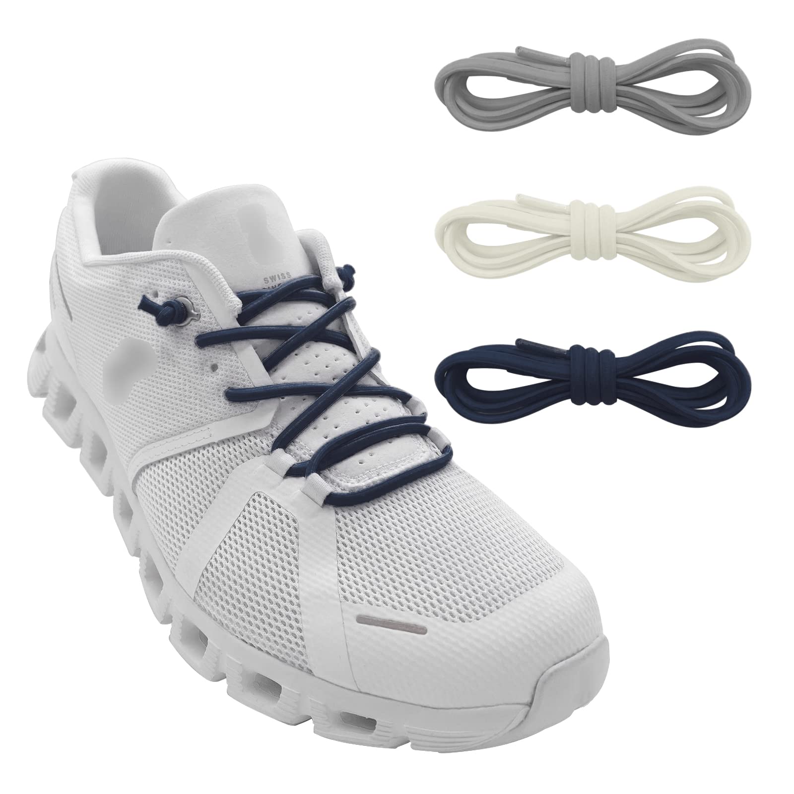 Snapklik.com : NDTEZUGT 3 Pairs Elastic Shoe Laces Replacement Laces ...