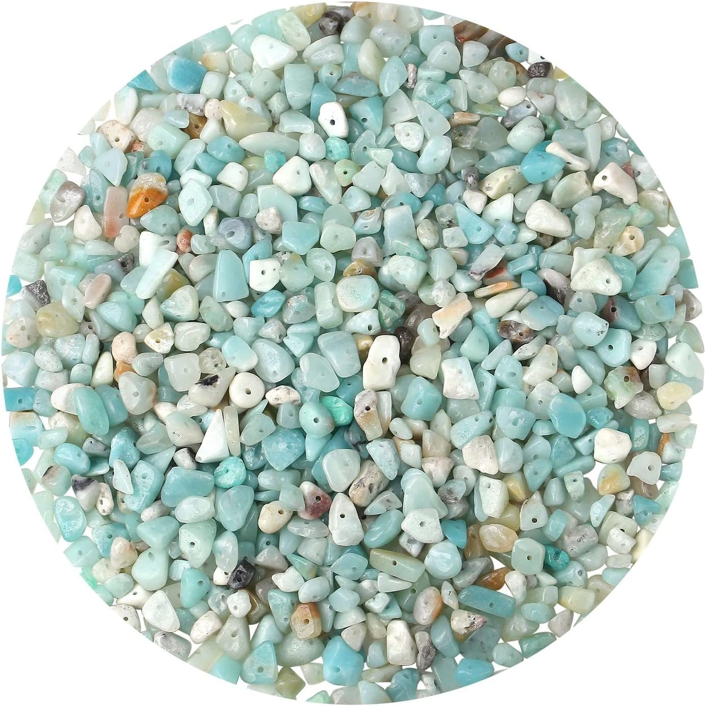 Amazon.com: LAIDANLA Amazonite 400pcs Natural Chip Stone Beads 5-8mm ...