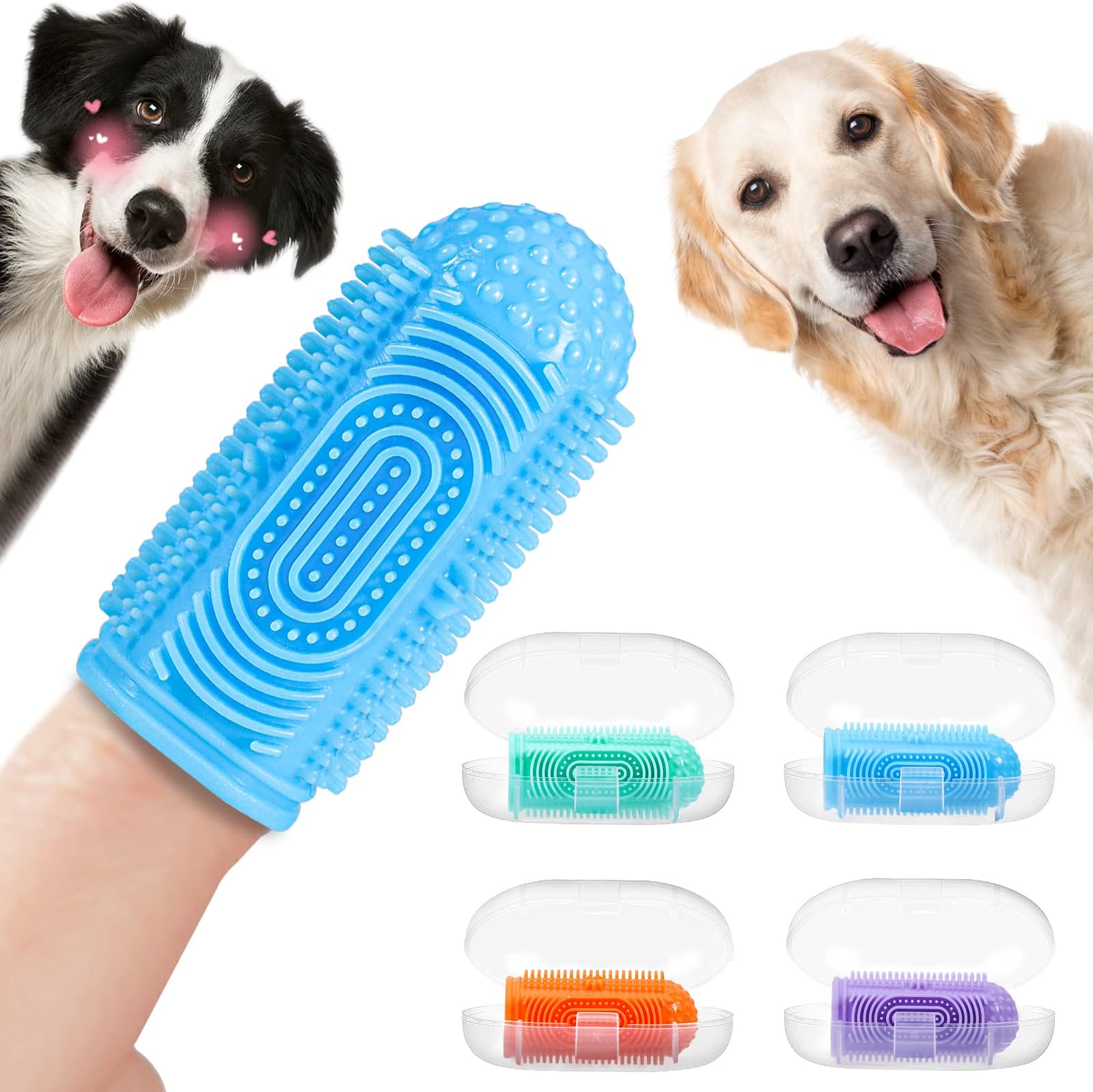 Amazon.com : Petrodex Finger Toothbrush for Cats and Dogs, 5 count ...