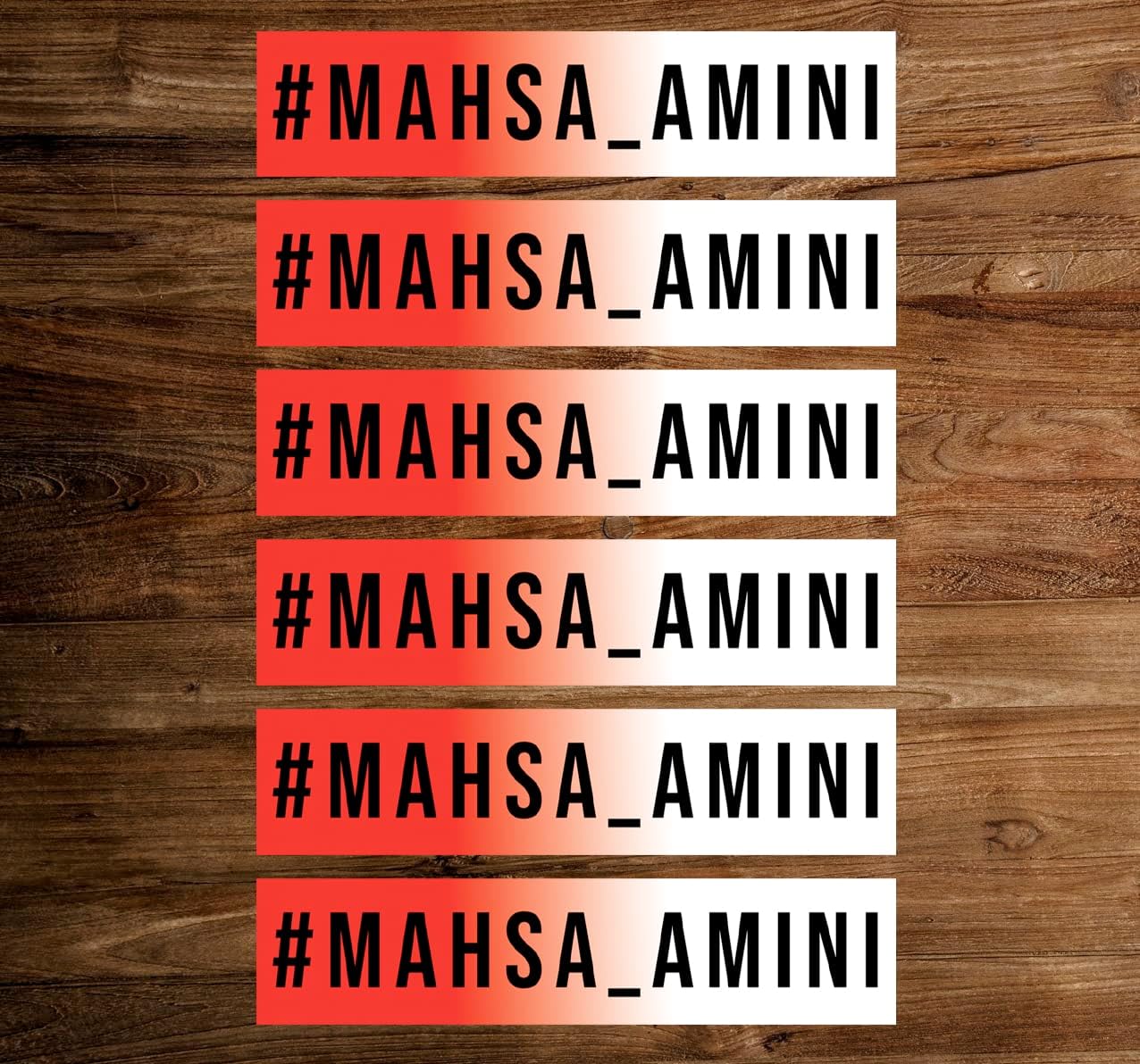 Amazon.com - Mahsa Amini - Iran Bumper Sticker (6 Stickers)