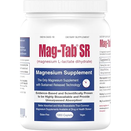 Amazon.com: Sustained Release Magnesium-100 Count Mag-TabSR-Helps Sleep ...