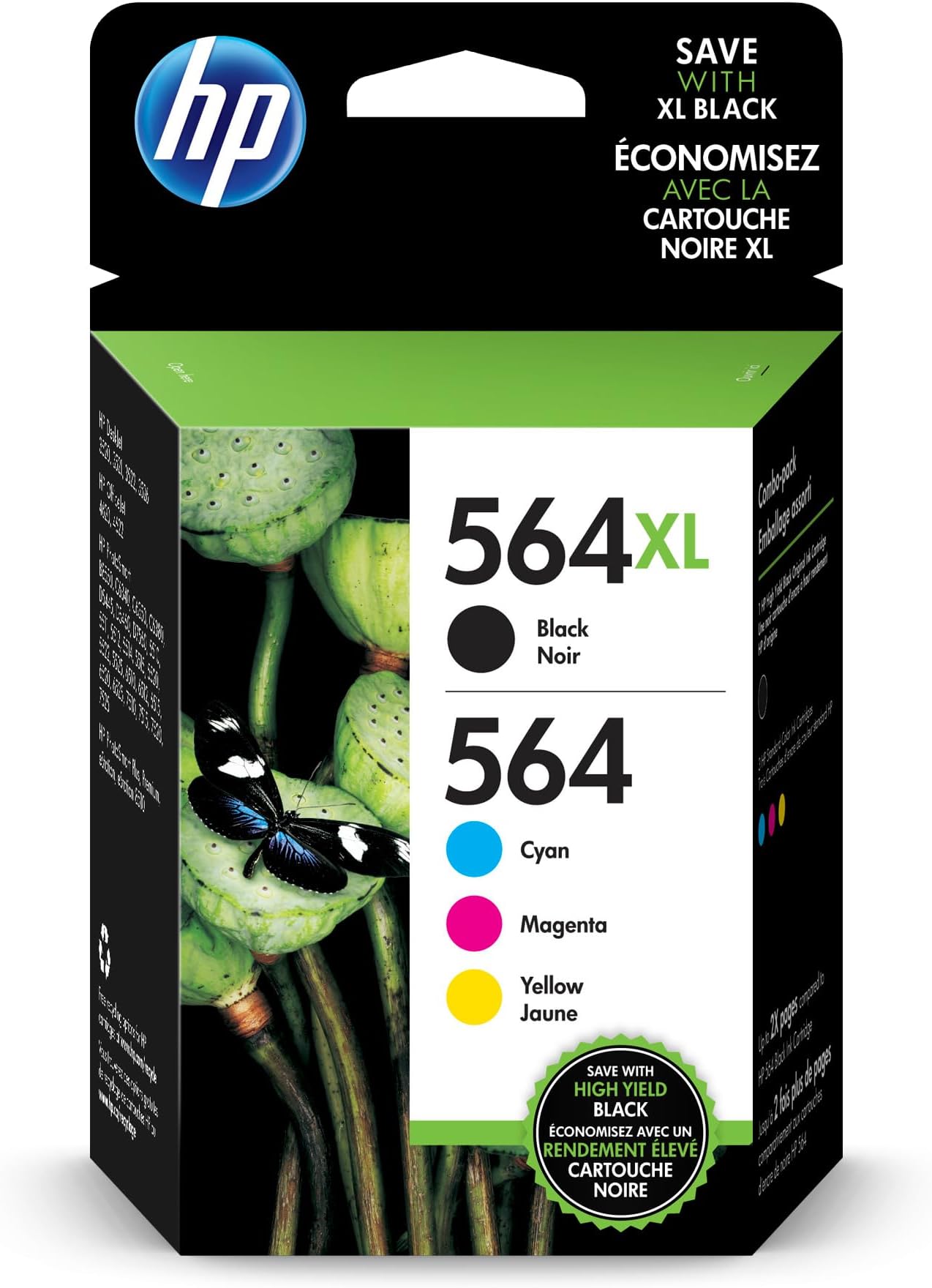 Amazon.com: HP 564 Black Ink Cartridge | Works with DeskJet 3500 ...