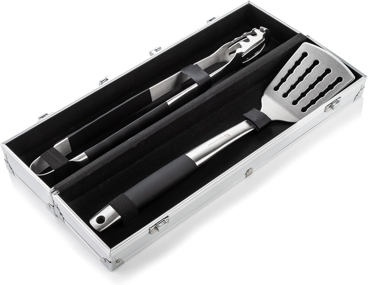 Fire Mountain Stainless Steel BBQ Tools Set with Case - Premium Quality ...