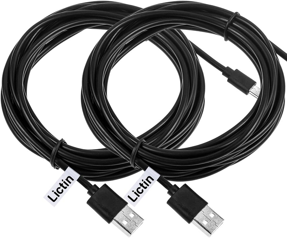Amazon.com: Lictin 2pcs 13ft PS4 Controller Charging Cable, Dual Shock ...