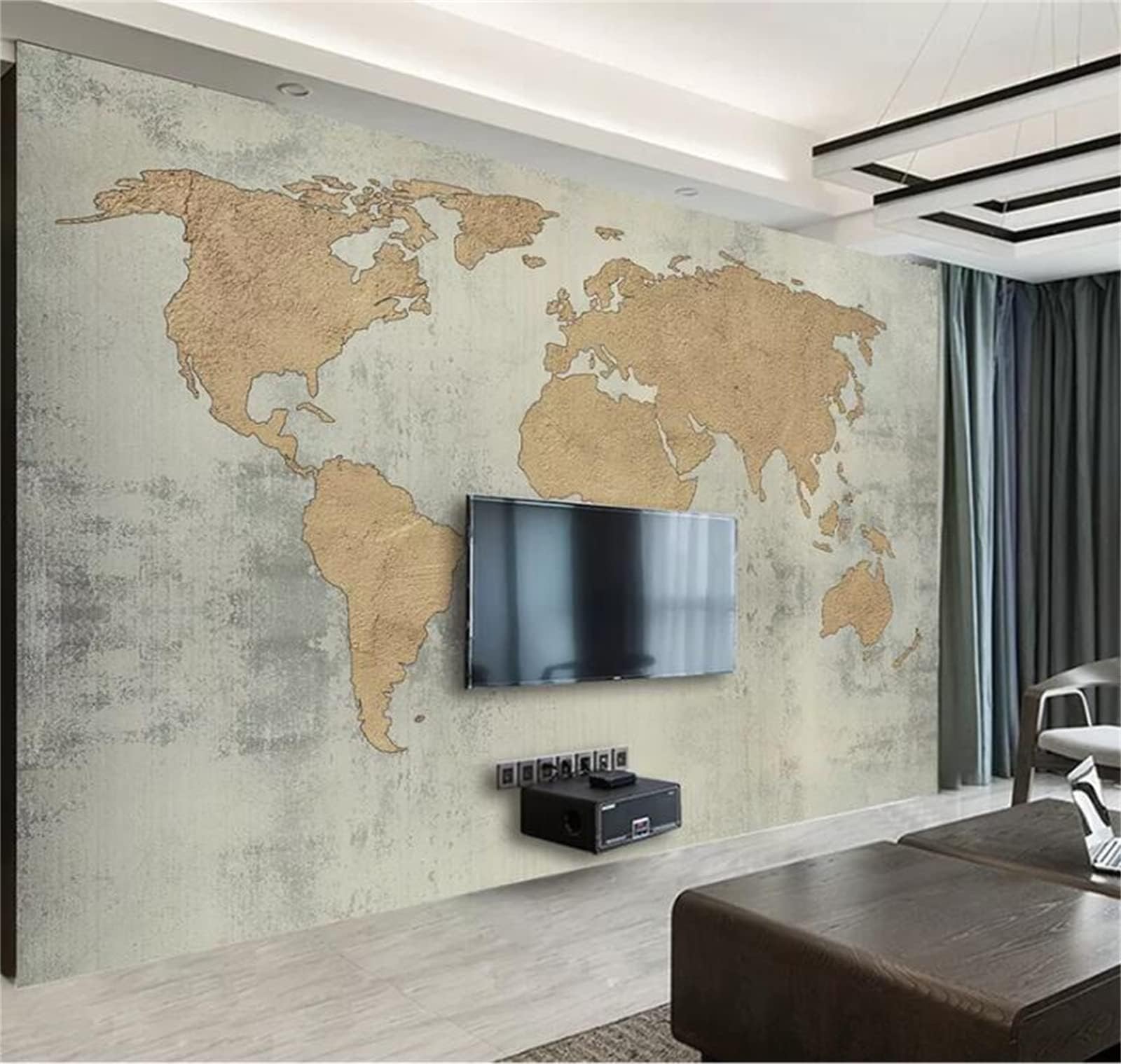 Adhesivo Mural De Pared Con Mapa Amazon.com: Vinilo Decorativo 3D De