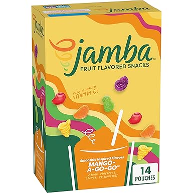 Amazon.com : Jamba Fruit Flavored Snacks, Mango-A-Go-Go, Smoothie ...