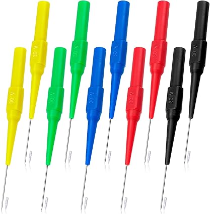 ANCIRS 10 Pcs Test Probe Pins, 0.7mm Non-Destructive Insulation ...