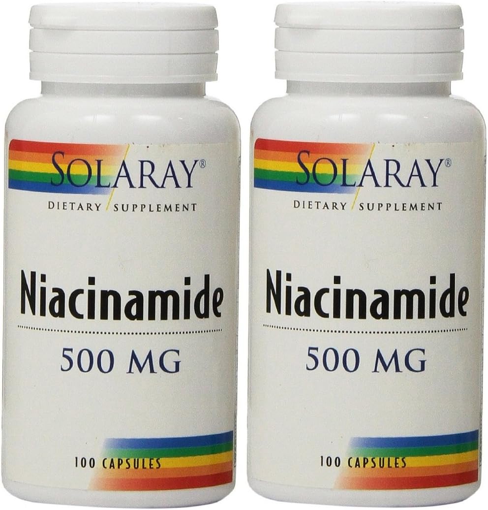 Amazon.com: AEE Niacinamida 500mg Solaray 100 cápsulas vegetales ...