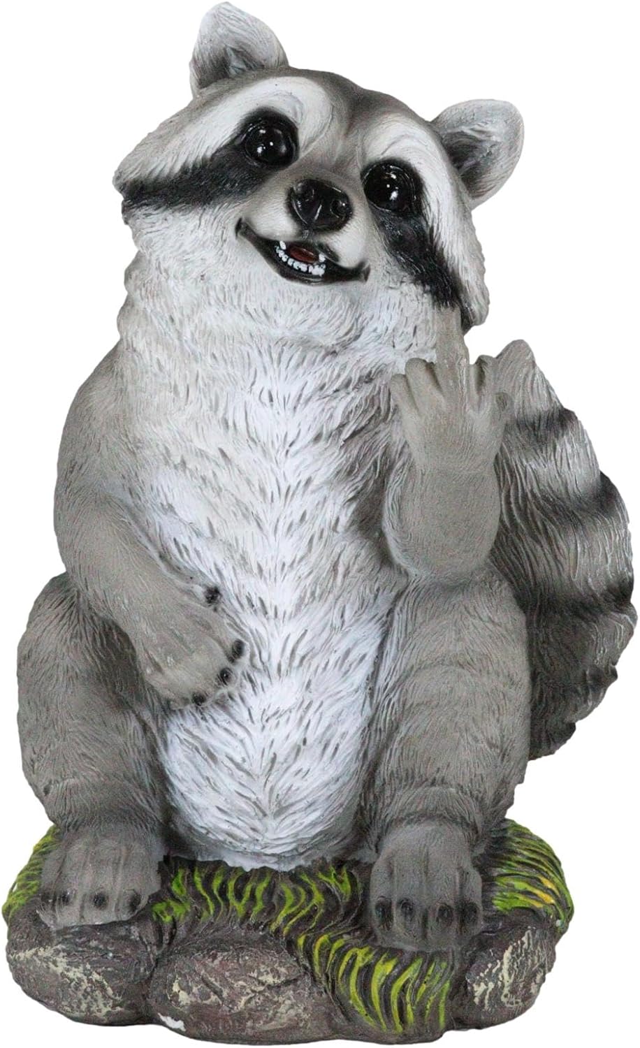 Ebros Bad Bandit Large Standing Cheeky Raccoon Flipping Off The Middle ...