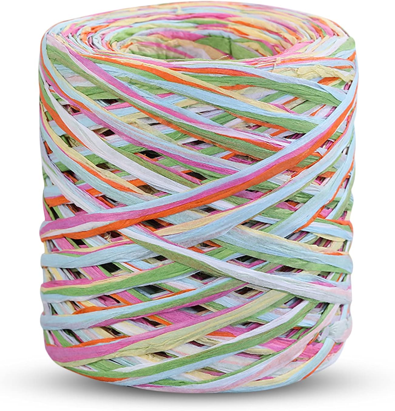 Fcslvy Coloured Paper String Ribbon 200M, Twine String Ribbon, Paper ...