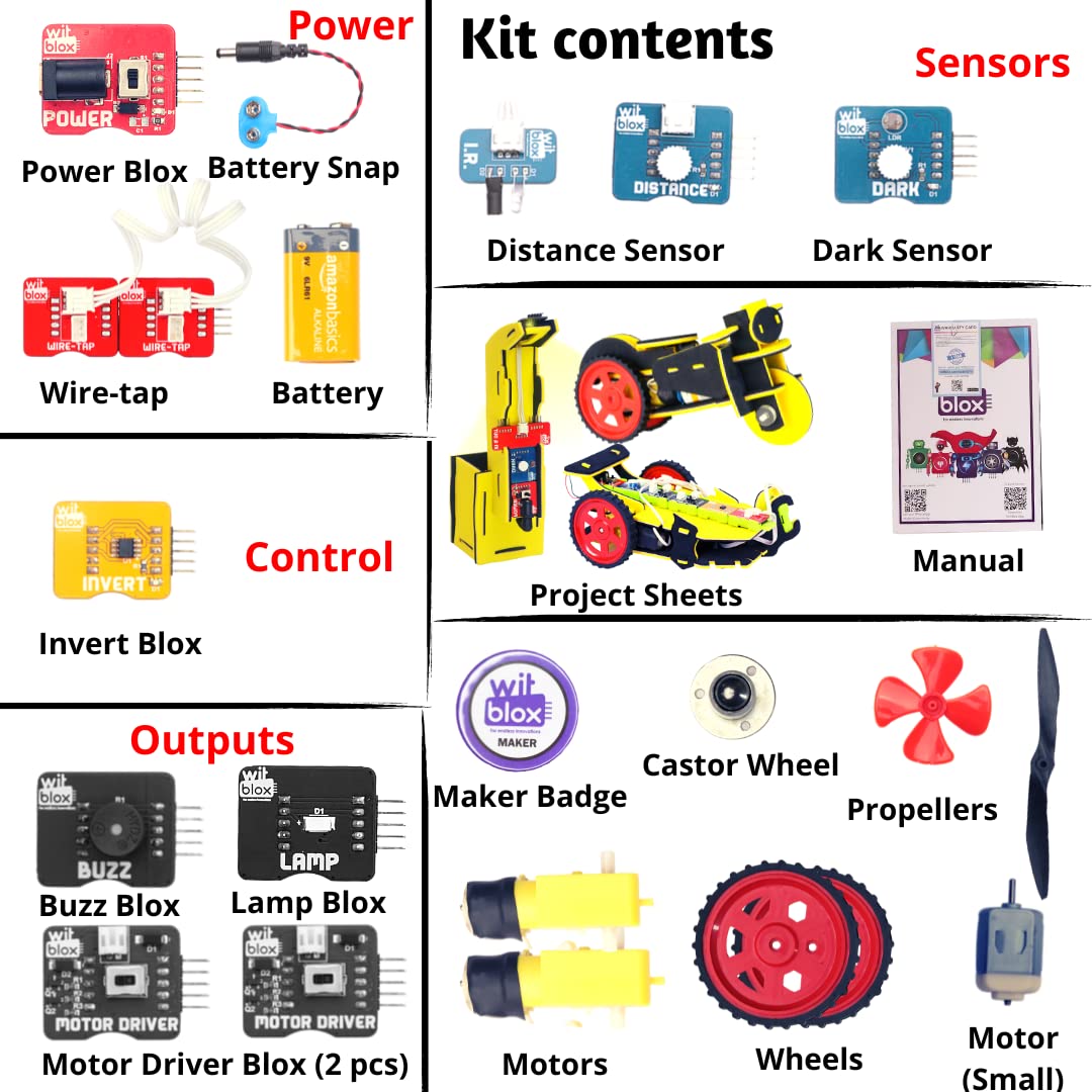 Buy WitBlox Mega DIY Robotics Kit for 101 Projects || Plug & Fit ...