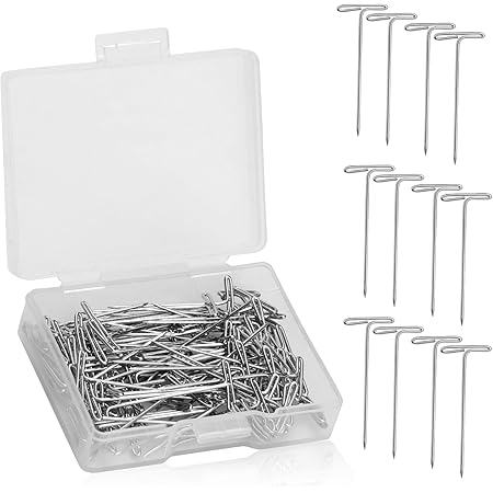 Amazon.com: Tupalizy 120PCS 1 Inch Nickel Plated Steel T-Pins