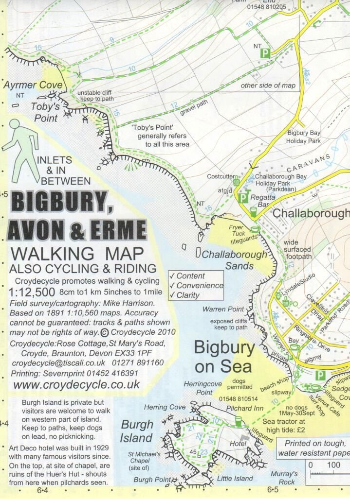 Bigbury, Avon & Erme Walking Map: 9780956613011: Amazon.com: Books