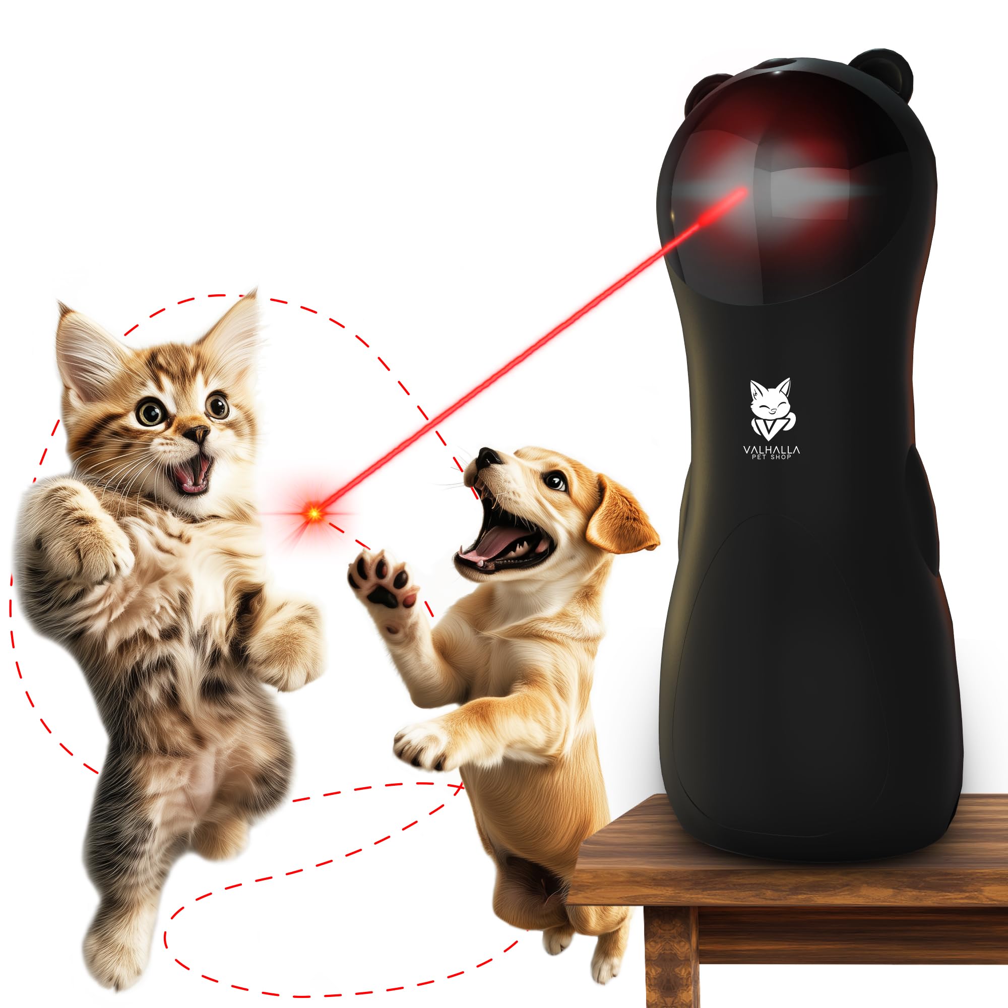 Amazon.com: Valhalla Pet Shop Automatic Cat Laser Toy, Interactive ...