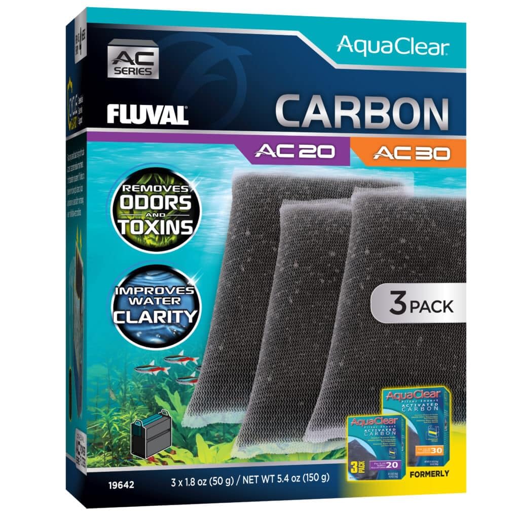 Fluval Carbon for AquaClear AC20/30 Power Filter - 5.4 oz / 150 g - 3 ...