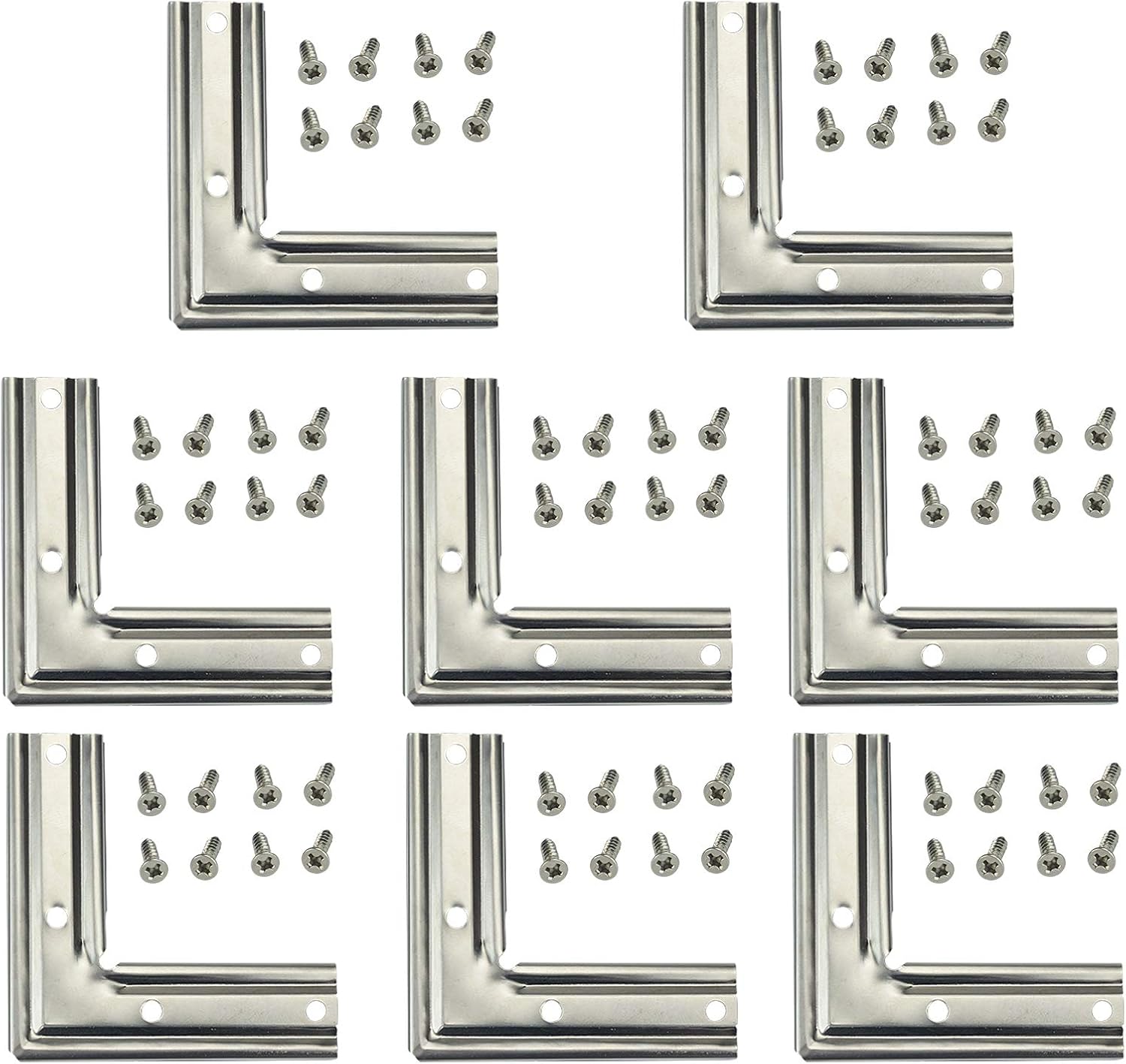Amazon.com: Muzata 8Pack Corner Connector Kit for LED Channel L Shape ...