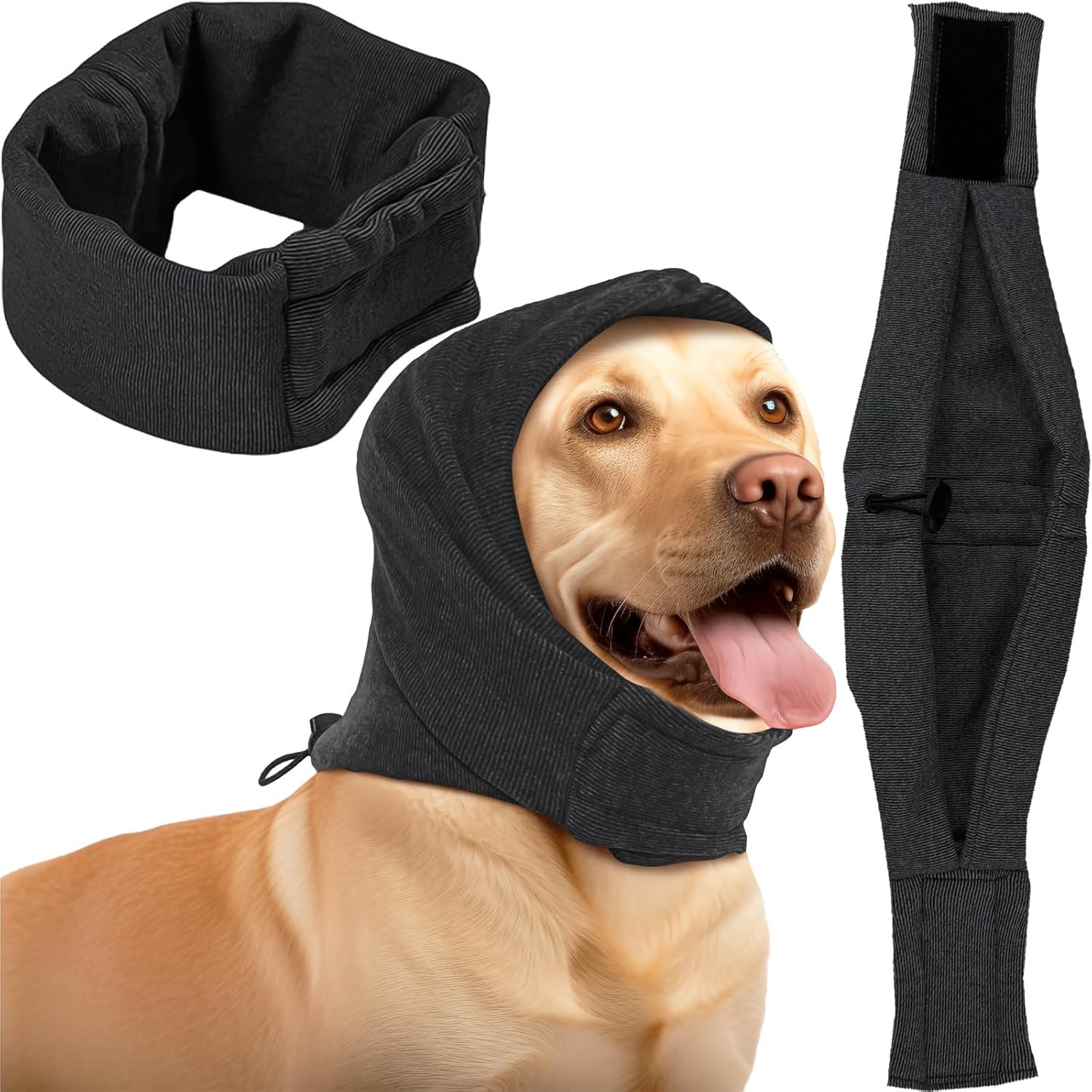 Amazon.com : Pacify Dog Calming Hoodie, No Shake Ear Wraps for Dogs ...