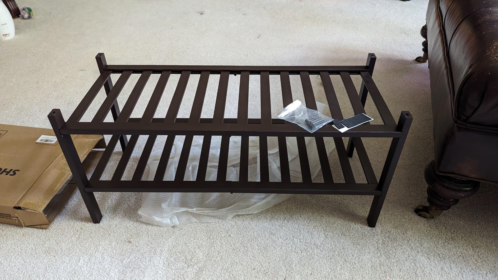 $5/mo - Finance viewcare 3-Tier Free Standing Shoe Racks, Bamboo Wood ...