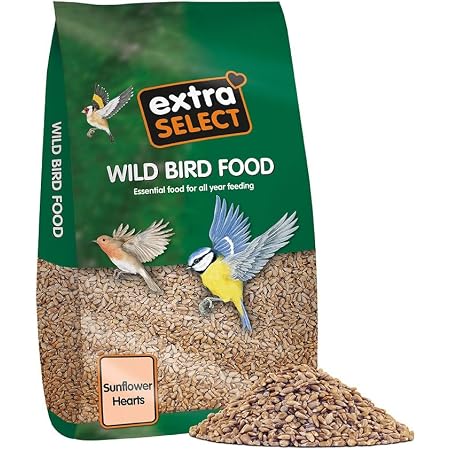 Extra Select Sunflower Hearts Wild Bird Food, 12.75 kg : Amazon.co.uk ...